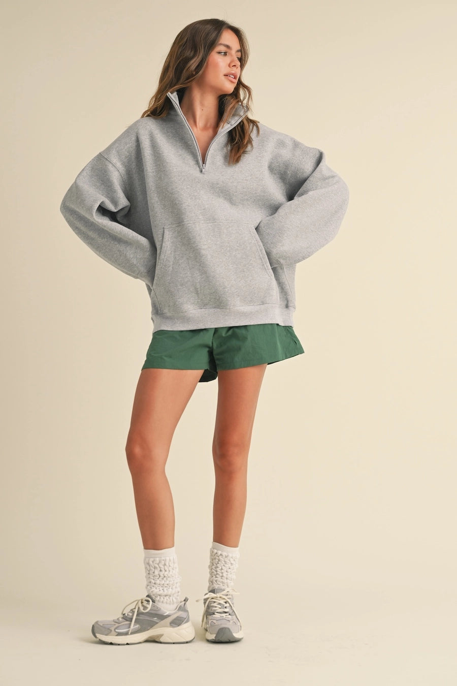 Drew Oversized Pullover Half Zip | Rad & Co.