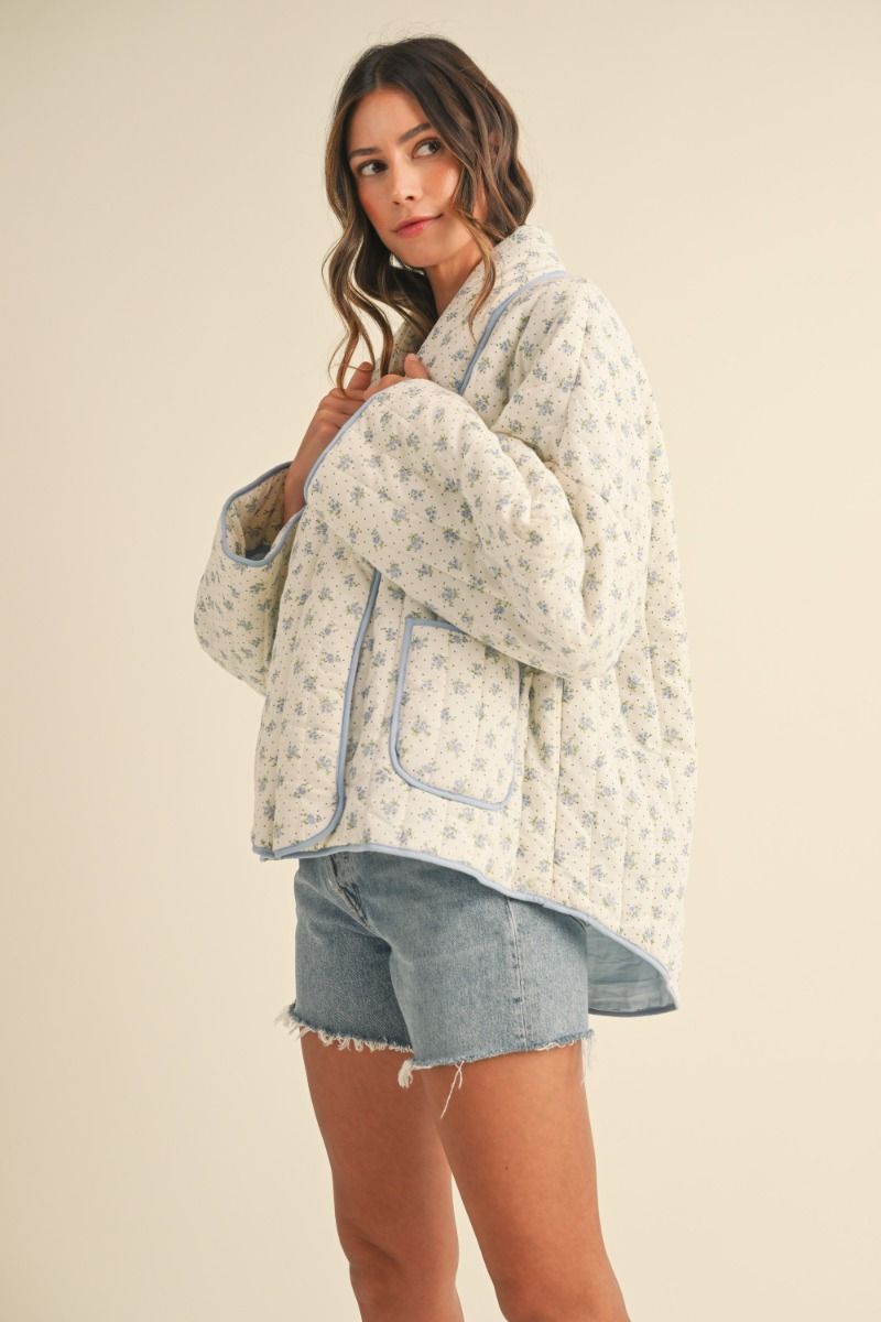 Callie Floral Print Quilt Jacket | Rad & Co.